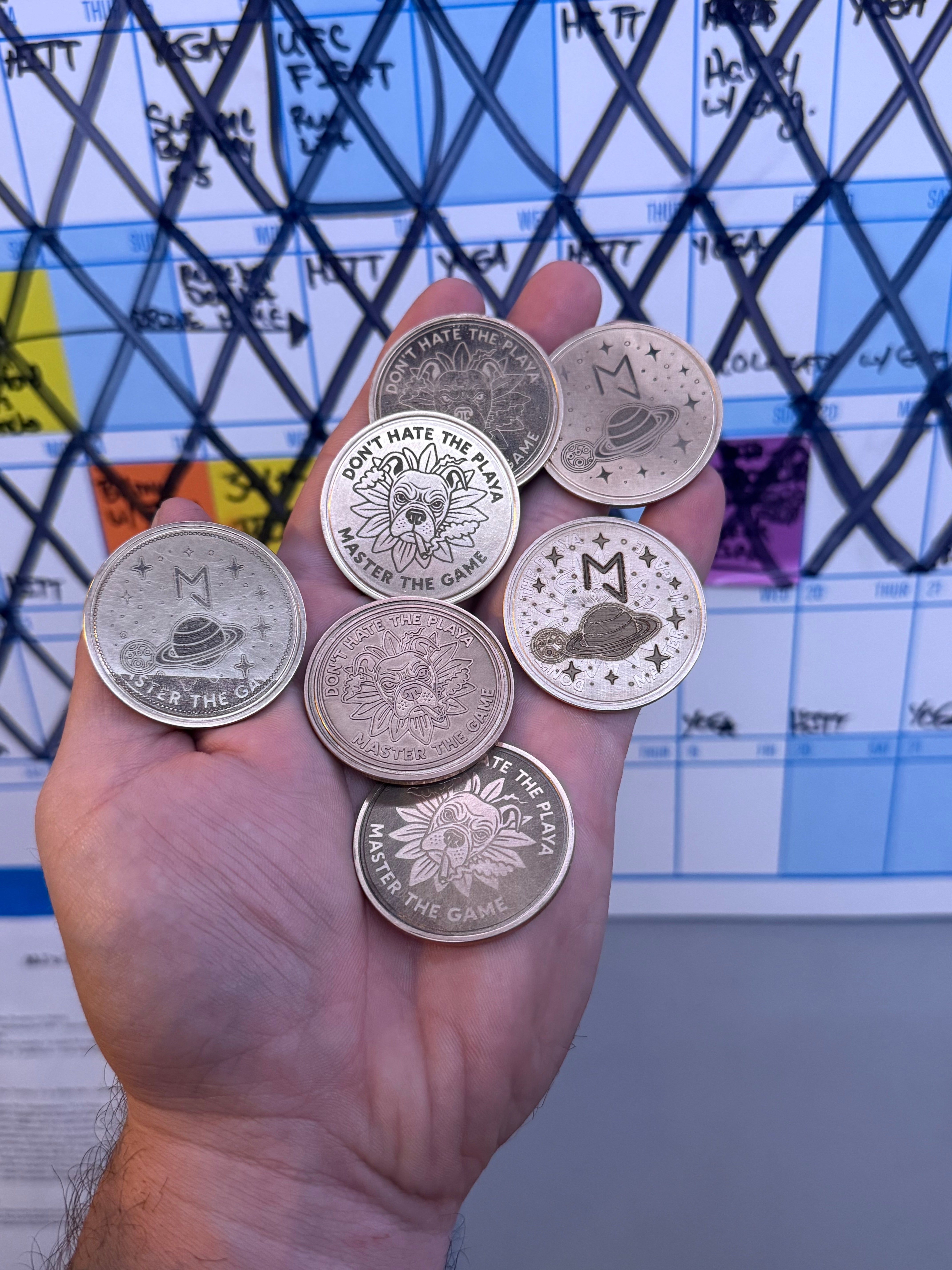 7 pack- Test print coins – MJ's Forge